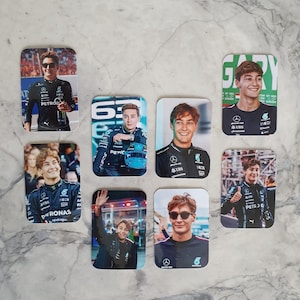 8 F1 Racing Different Drivers Cute Mini Photocards Ideal for Phone ...