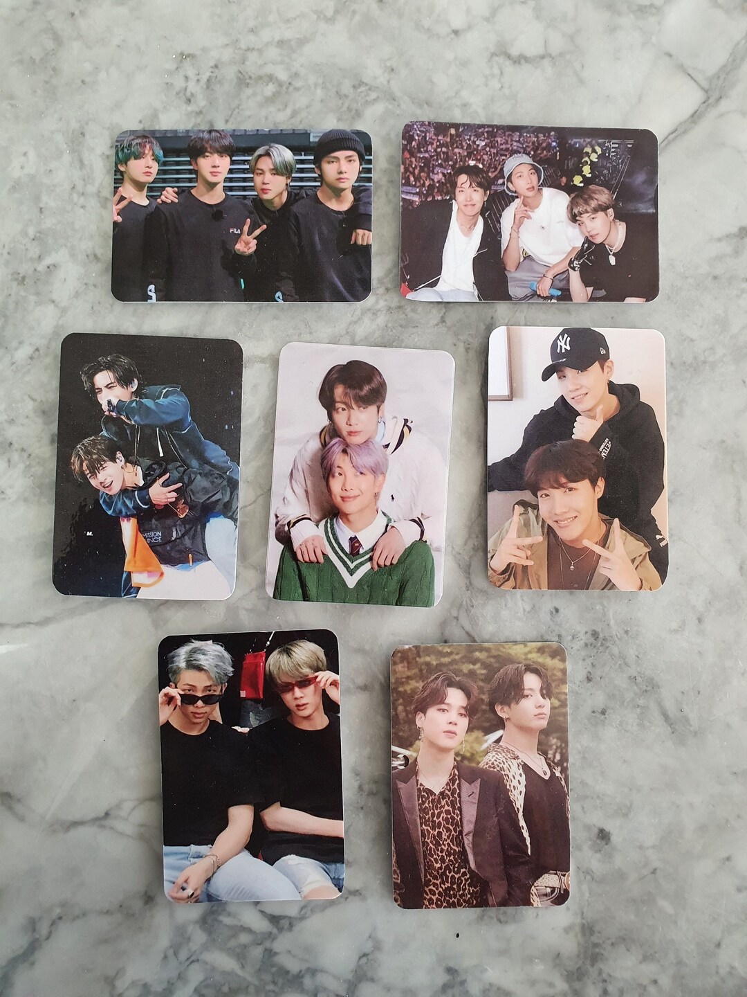 7 BTS Different Cute Mini Photocards Ideal for Phone Cases - Etsy