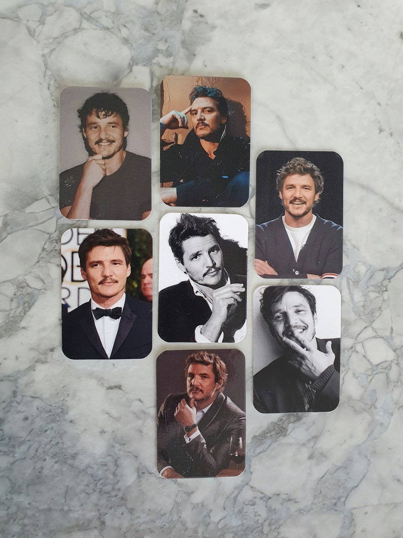 7 Actor MINI Photocards - Pedro Pascal, Henry Cavil, Jeffery Dean ...