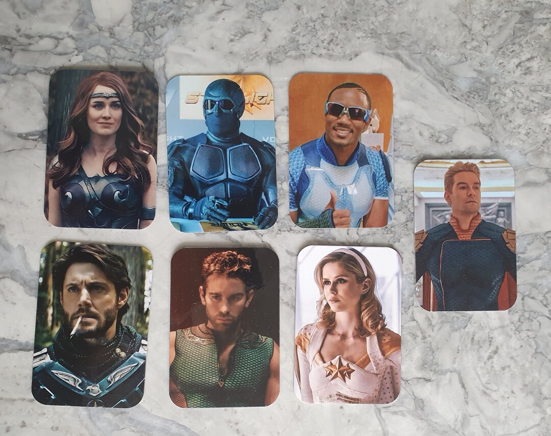 7 the Boys Tv Show Mini Photocards - the Boys, the Seven, Homelander ...