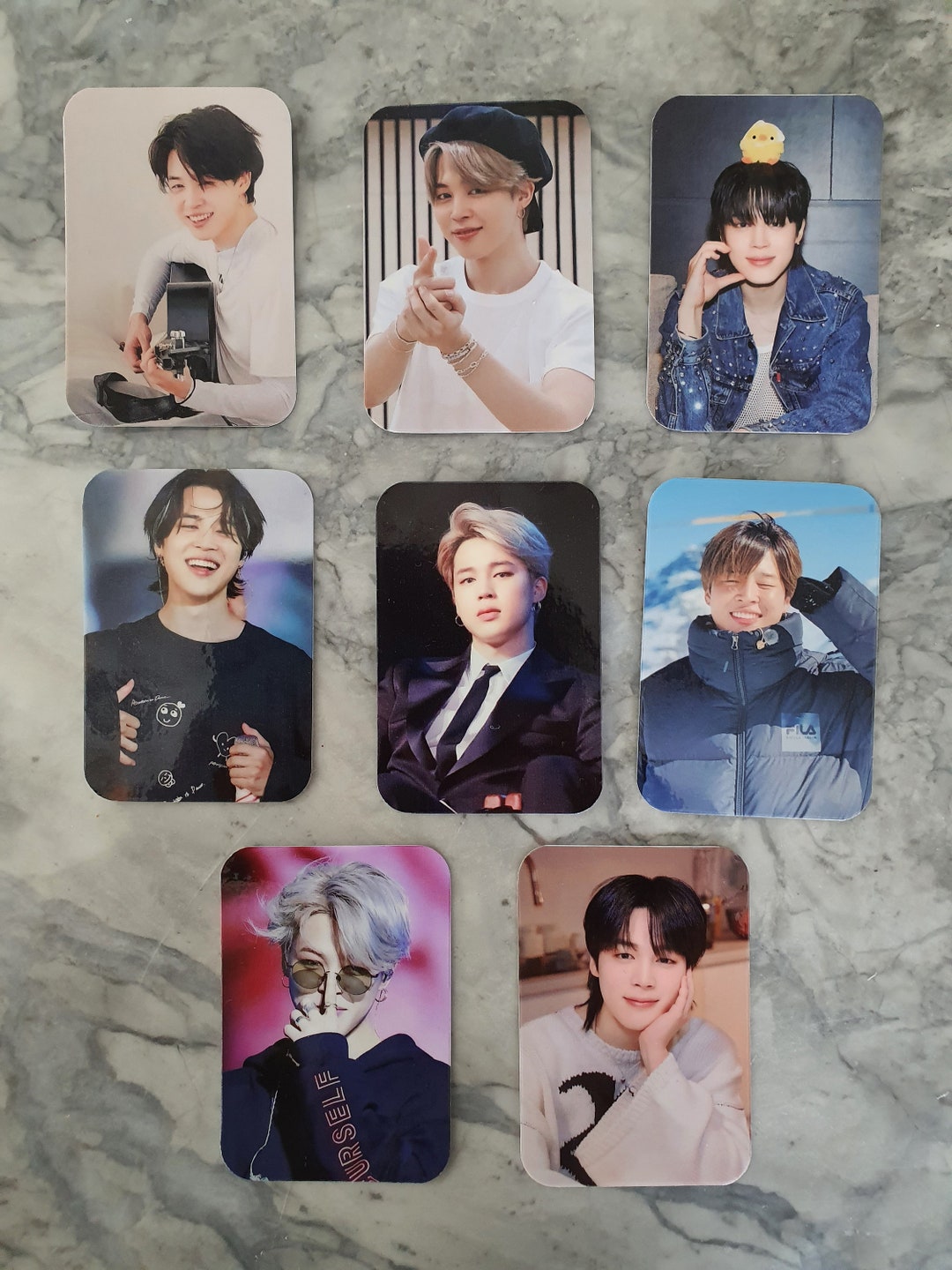 8 BTS Members Mini Photocards- Jungkook, Jimin, V, Suga, Jin, Jhope ...