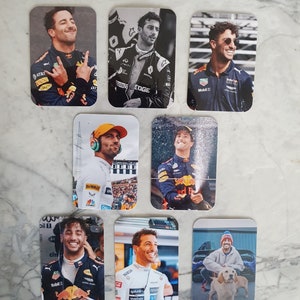 8 F1 Racing Different Drivers Cute Mini Photocards Ideal for Phone ...