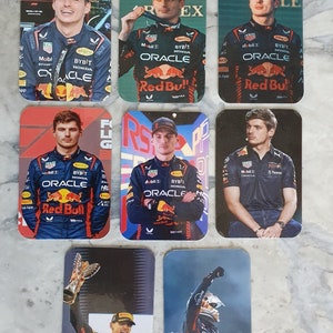 8 F1 Racing Different Drivers Cute Mini Photocards Ideal for Phone ...