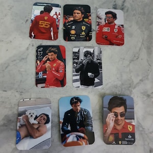 8 F1 Racing Different Drivers Cute Mini Photocards Ideal for Phone ...