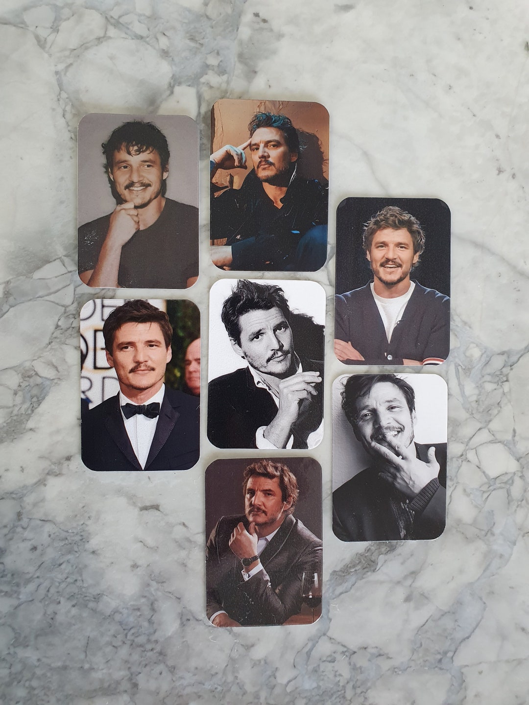 7 Actor Mini Photocards, Cillian Murphy, Mads Mikkelsen, Pedro Pascal ...