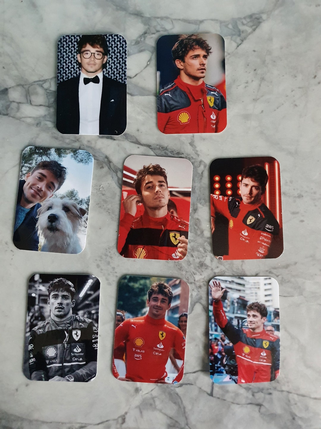 8 F1 Racing Different Drivers Cute Mini Photocards Ideal for Phone ...