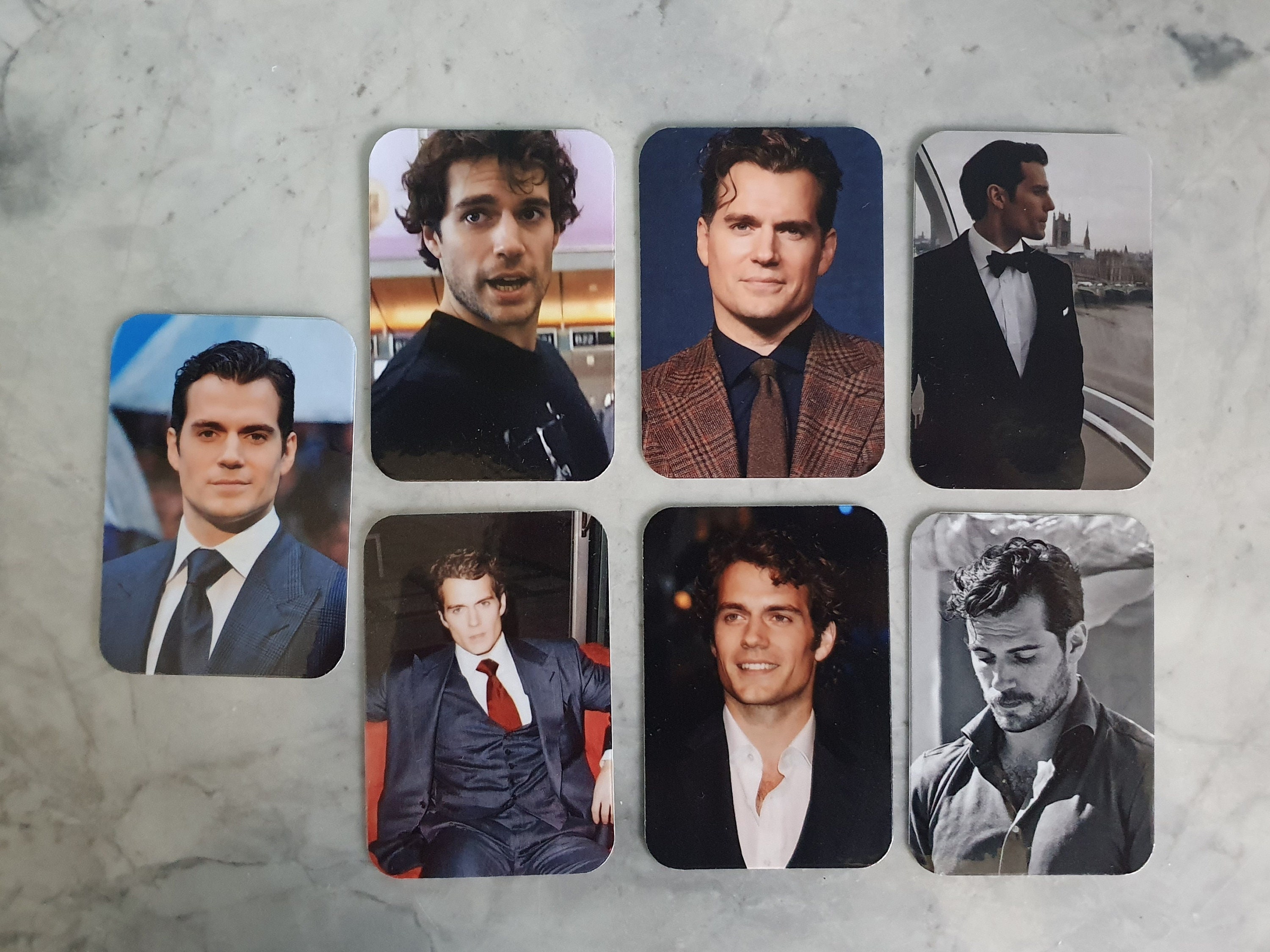 7 Actor MINI Photocards - Pedro Pascal, Henry Cavil, Jeffery Dean ...
