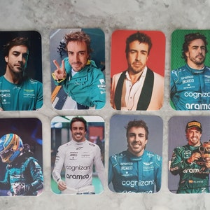 8 F1 Racing Different Drivers Cute Mini Photocards Ideal for Phone ...