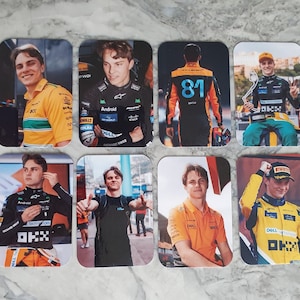 8 F1 Racing Different Drivers Cute Mini Photocards Ideal for Phone ...