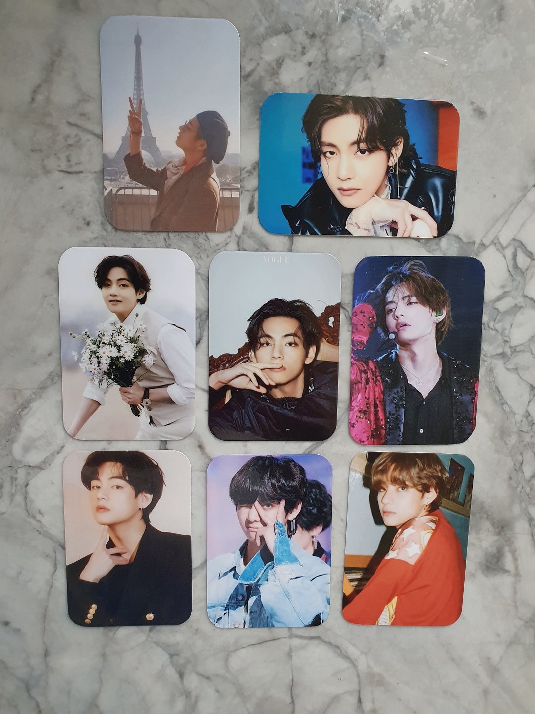 8 BTS Members Mini Photocards Ideal for Phone Cases, as Collectables, Scrapbooking and Wall ...