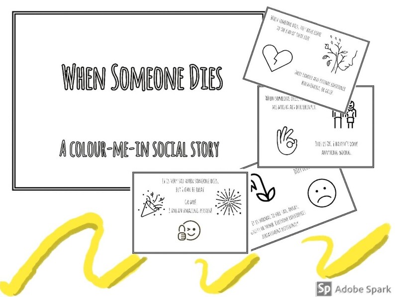 Bereavement & Grief Social Story, A4 and A5 Printable Download - Etsy