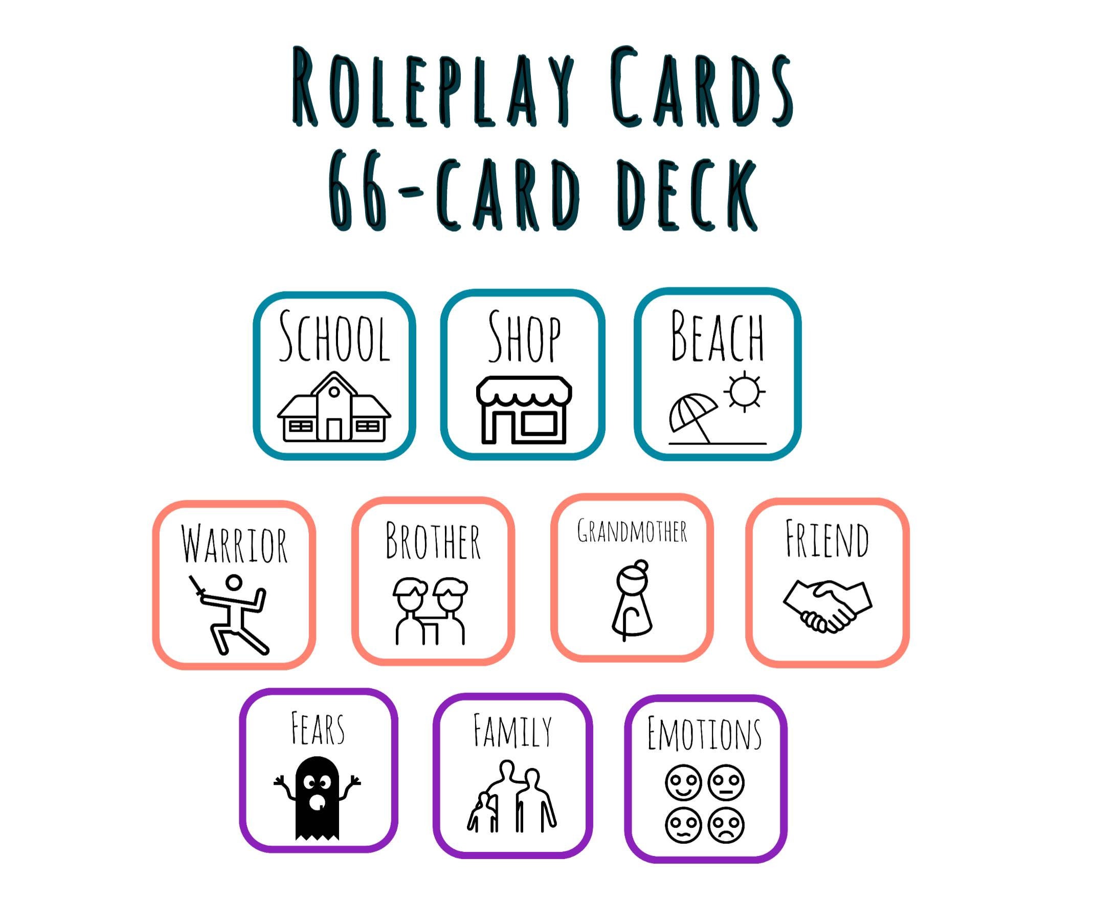 Role Play Cards Printable A3 and A4 Digital Download - Etsy UK