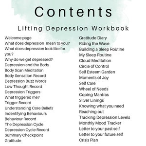 Anxiety and Depression Workbook BUNDLE 120-page Digital Download Journal Printable for Mental ...