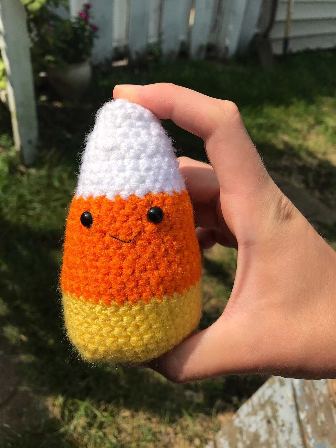 Candy Corn Amigurumi Crocheted Stuffed Animal Various Sizes | Etsy