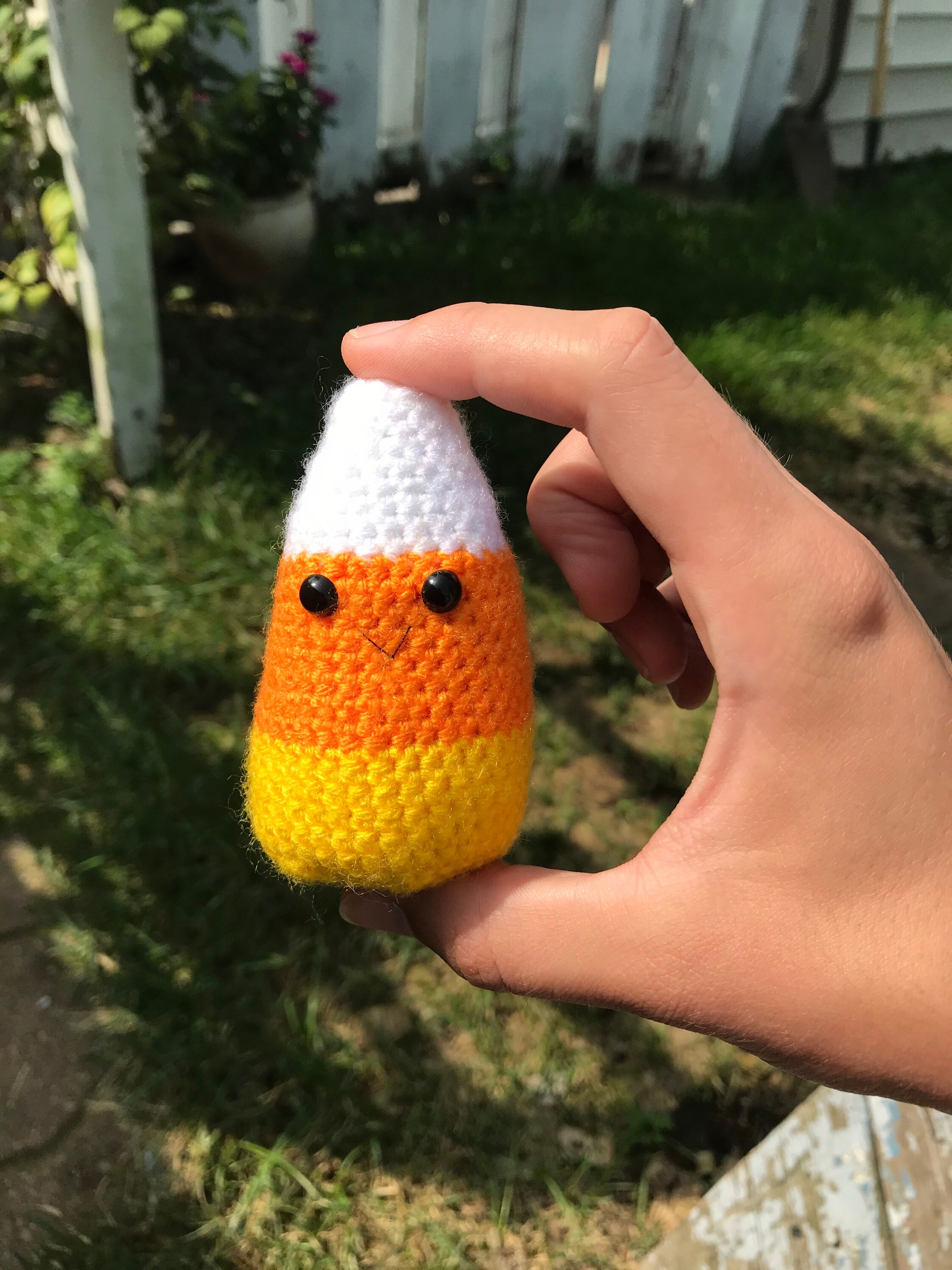 Candy Corn Amigurumi Crocheted Stuffed Animal Various Sizes | Etsy