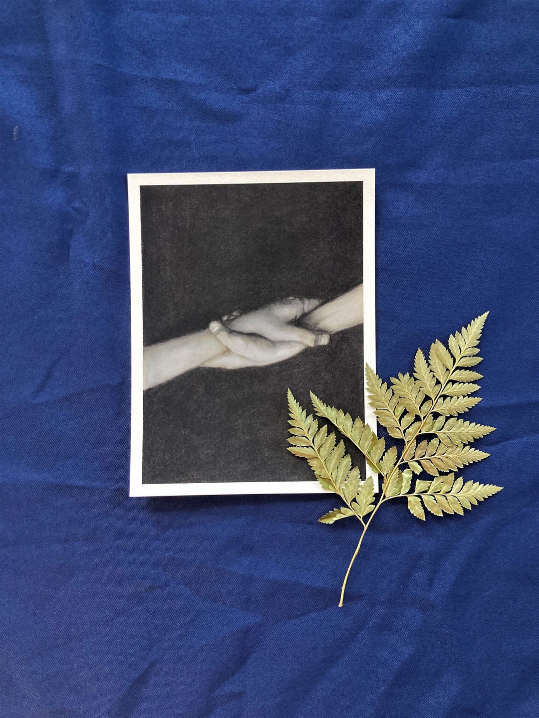 Interlocking Hands Charcoal Drawing Print | 6" by 8" - Etsy