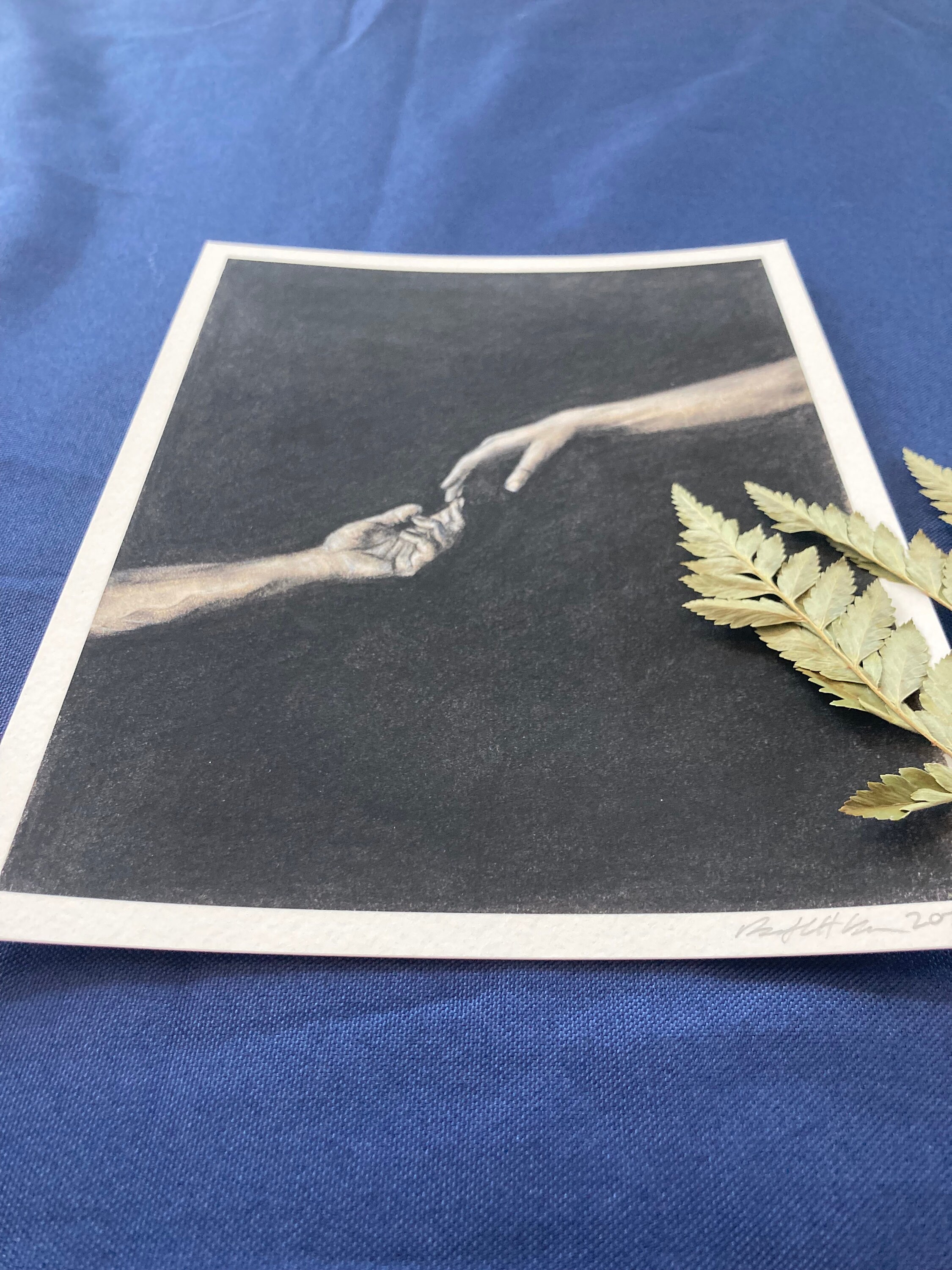 Interlocking Hands Charcoal Drawing Print | 6" by 8" - Etsy