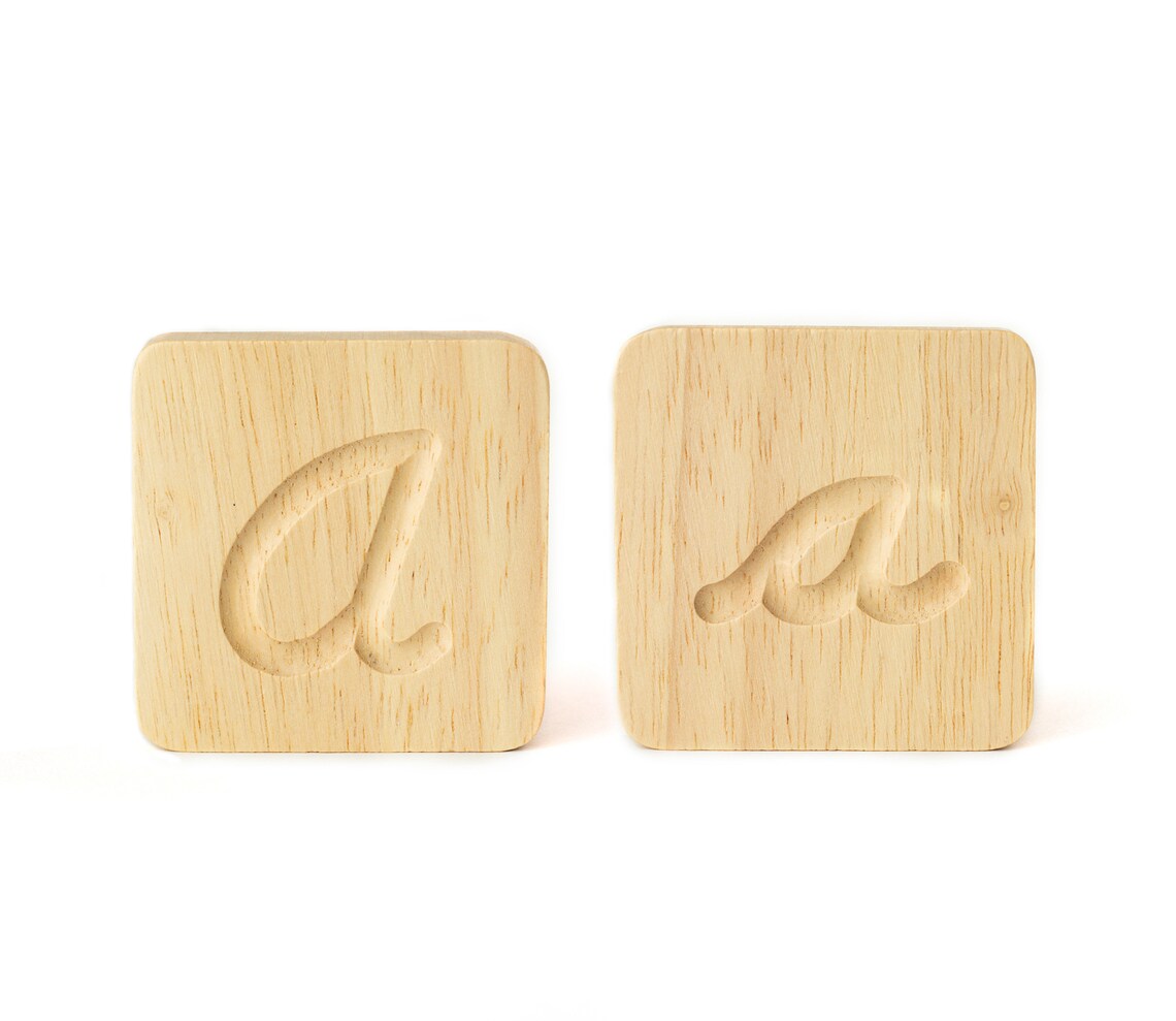 Wooden CURSIVE Alphabet ABC Tracing Cards Set With Stylus for - Etsy