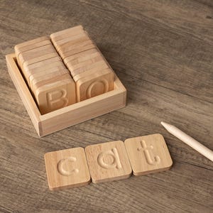 Wooden Alphabet ABC Tracing Cards Set With Stylus for Toddlers ...
