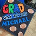 Personalized Kids Football Graduation Cap Topper | Kindergarten Moving ...