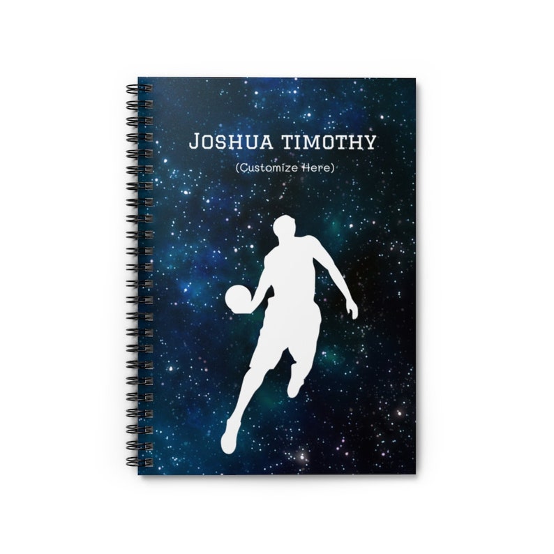 Personalized Basketball Fan Spiral Notebook Kids Notebook - Etsy