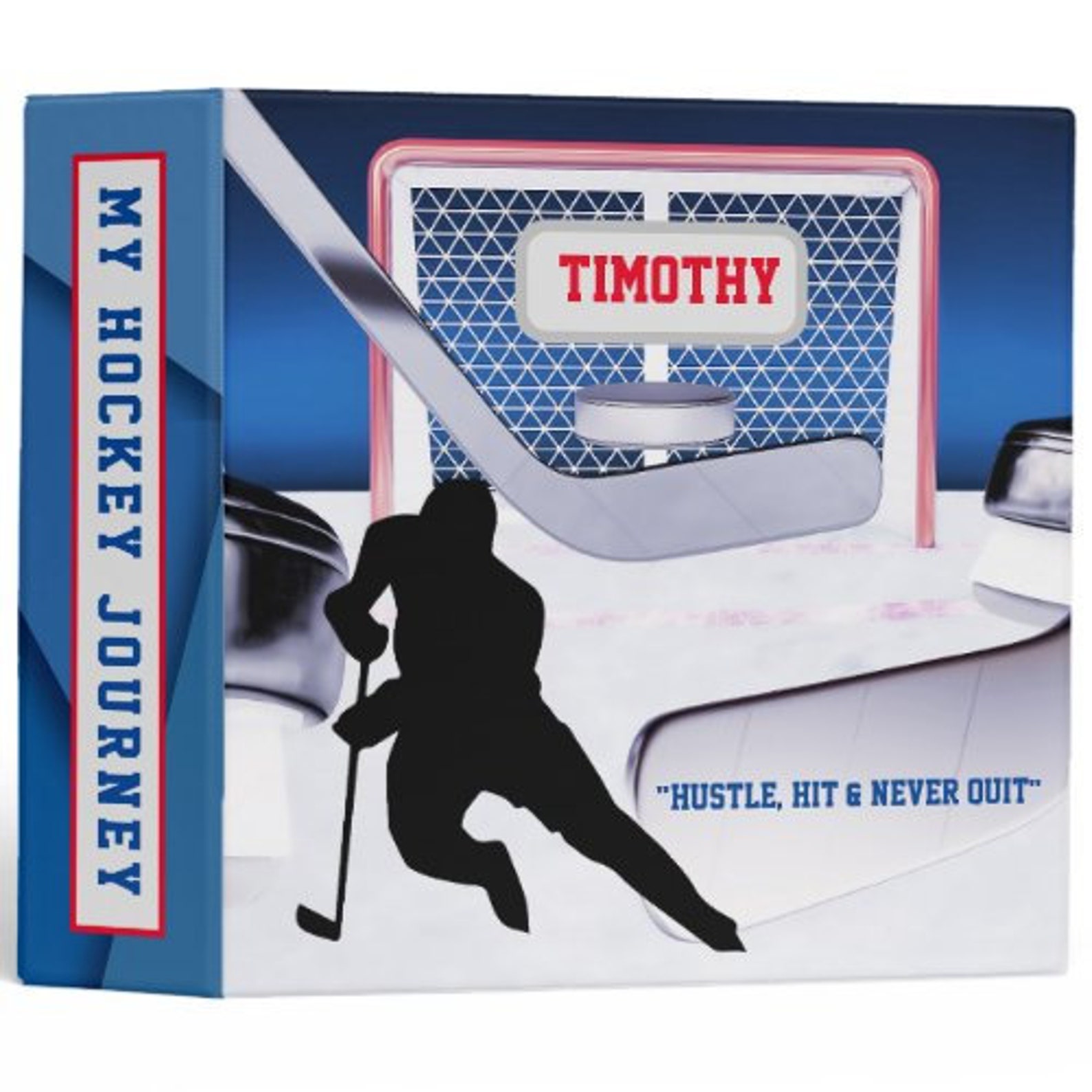 Personalized Ice Hockey Card Collector Binder | Binder for Hockey Fans ...