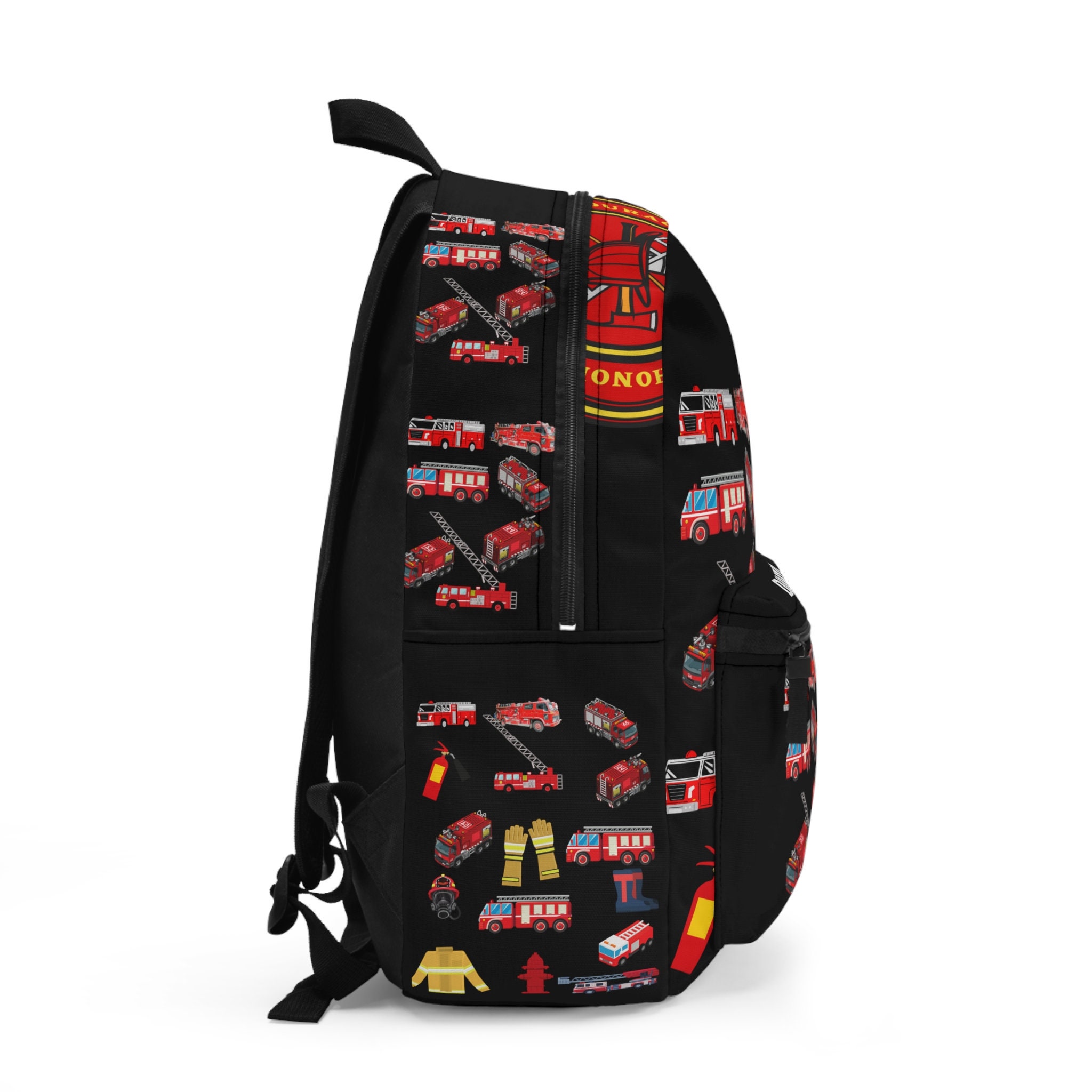 Personalized Firefighter Firetruck Kids Backpack sold by Tearful ...