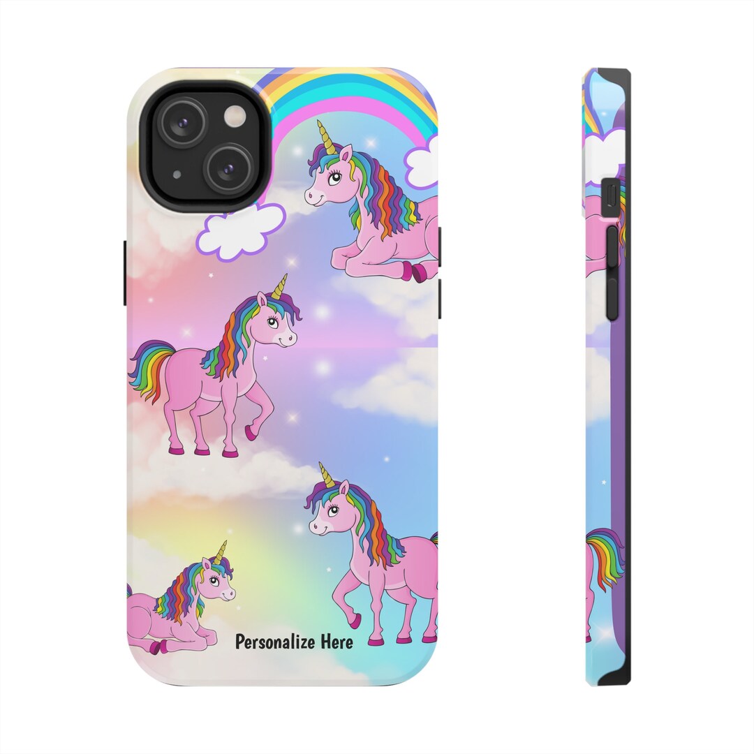 Personalized Kids Unicorn Tough Phone Cases | Unicorn iPhone Case ...