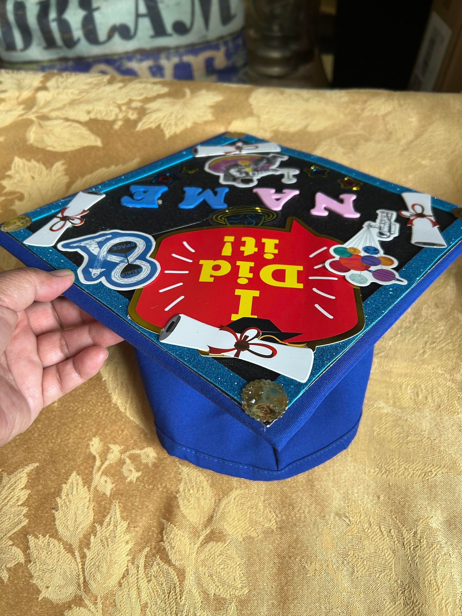 Personalized Astronaut Graduation Cap Topper kindergarten Astronaut ...