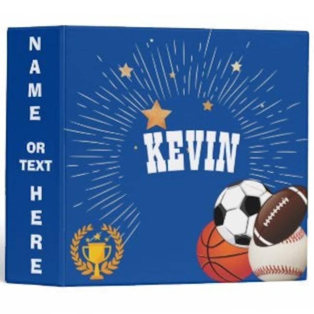 Personalized Kids Back to School Binder | Kids Sports Fan Binder ...
