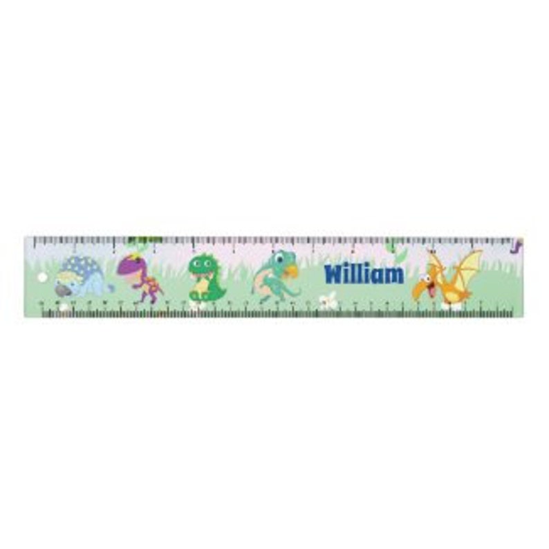 Personalized Unicorn Mermaid Dinosaur Ruler Kids School - Etsy