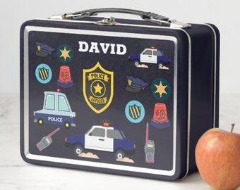 Lunch Box With Police - Etsy