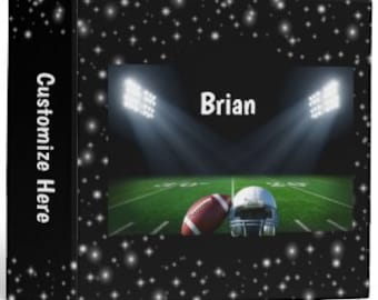 Personalized Kids Back to School Binder Kids Sports Fan Binder ...