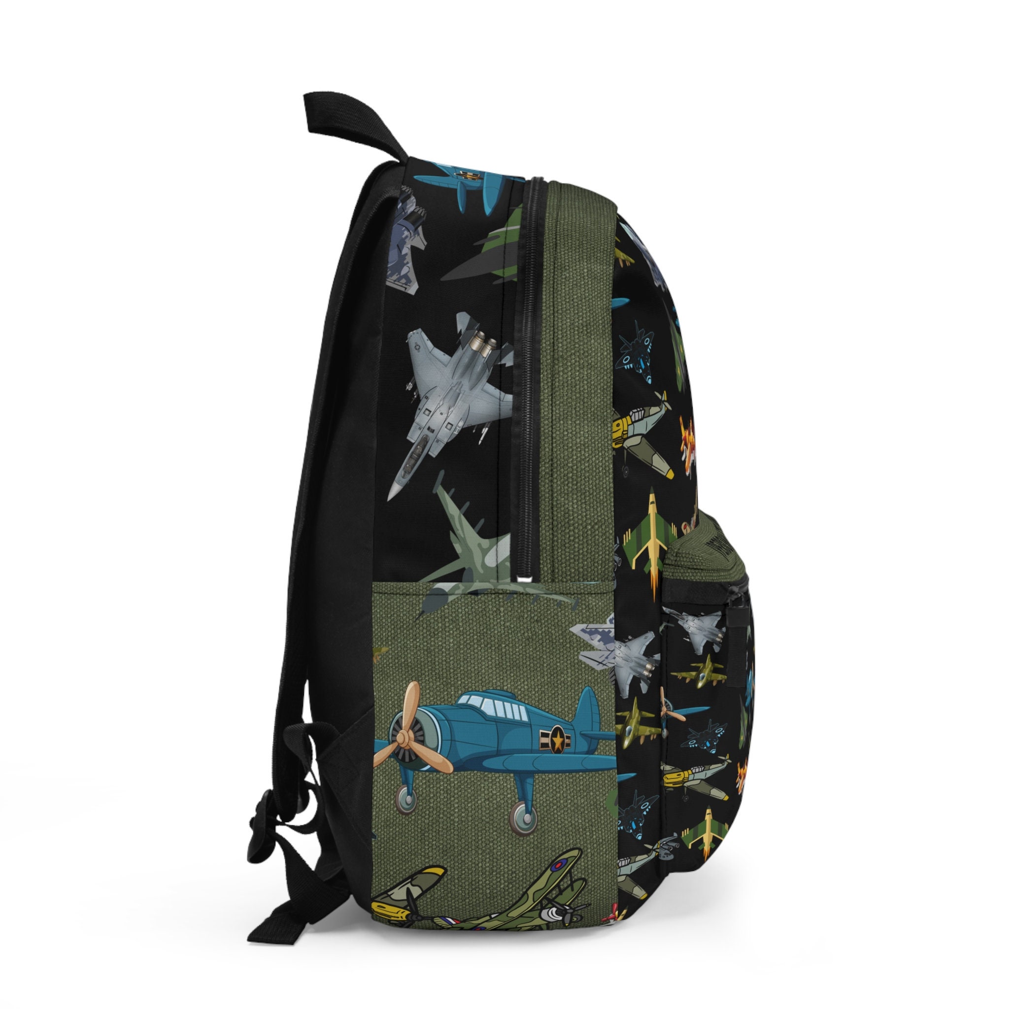 Kids Personalized Fighter Plane Inspired Backpack Back to School ...