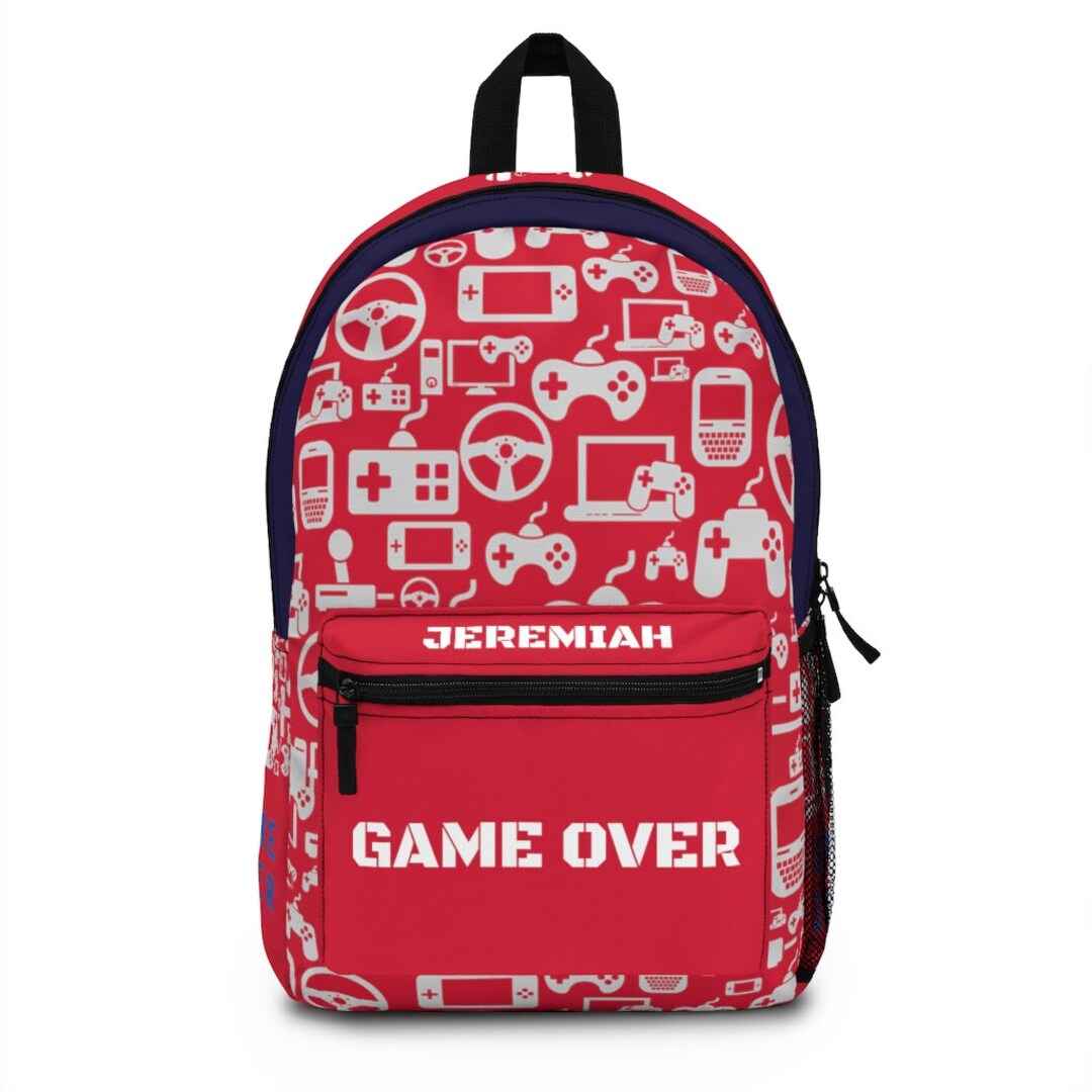 Personalized Game Over Backpack | Back to School Back to Work Backpack ...