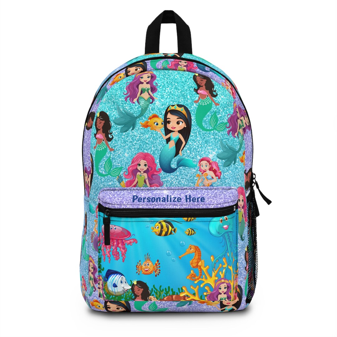 Personalized Kids Mermaid Backpack Back to School Backpack - Etsy