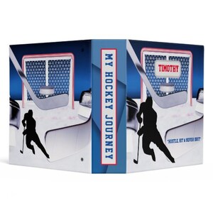 Personalized Ice Hockey Card Collector Binder | Binder for Hockey Fans ...