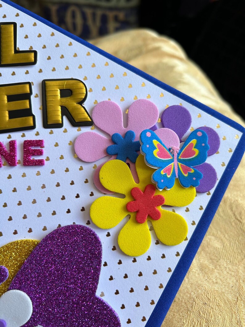Personalized Girl Power Graduation Cap Topper | Girls Graduation Hat ...