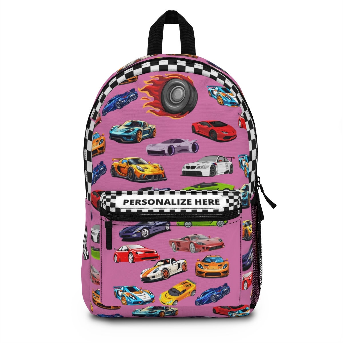 Personalized Kids Racer Cars Backpack Car Racers Fan Back to School ...