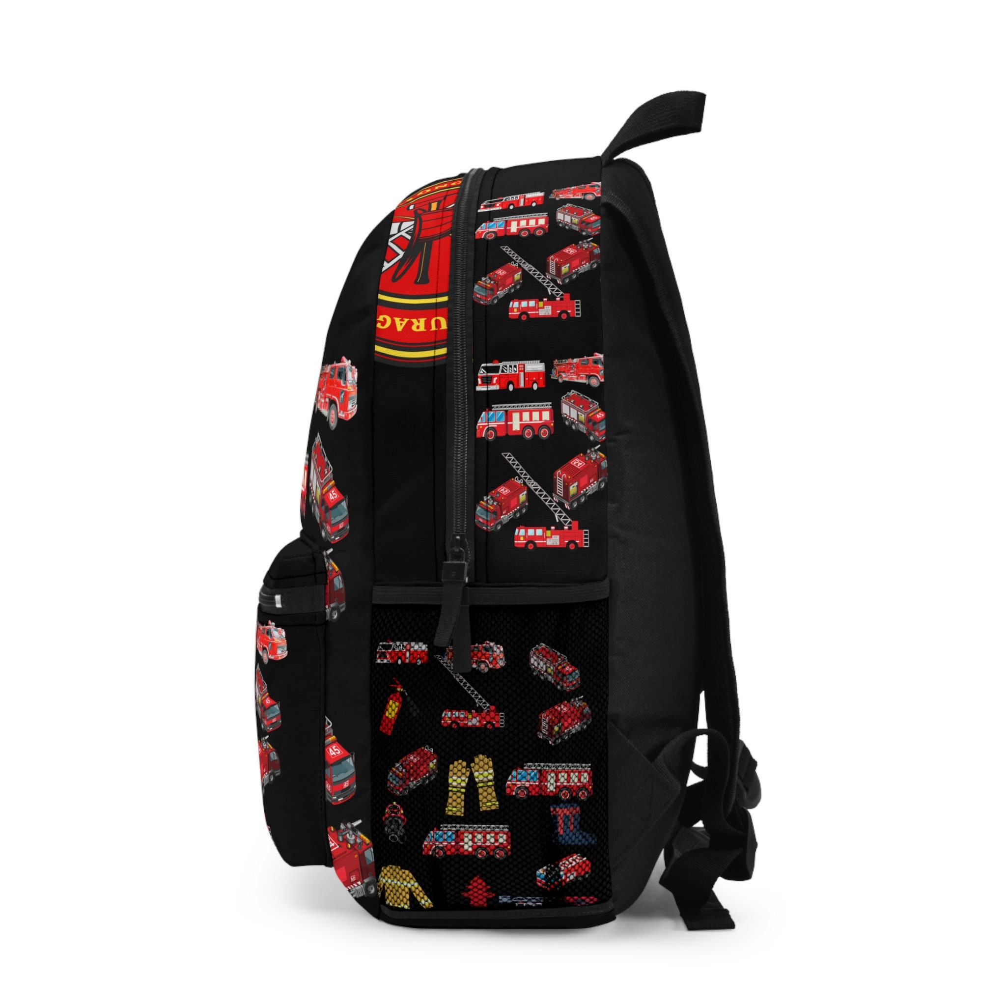 Personalized Firefighter Firetruck Kids Backpack sold by Tearful ...