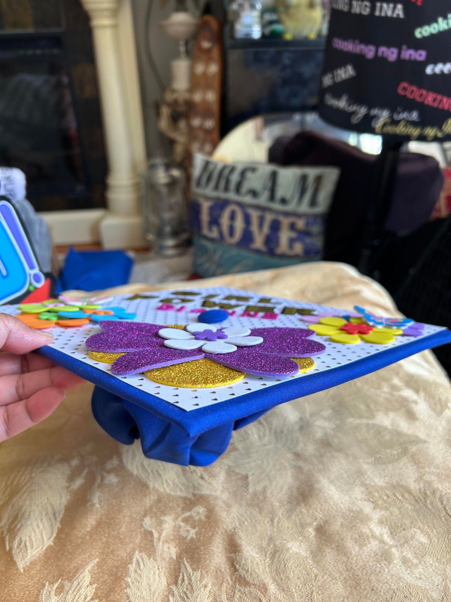 Personalized Girl Power Graduation Cap Topper | Girls Graduation Hat ...