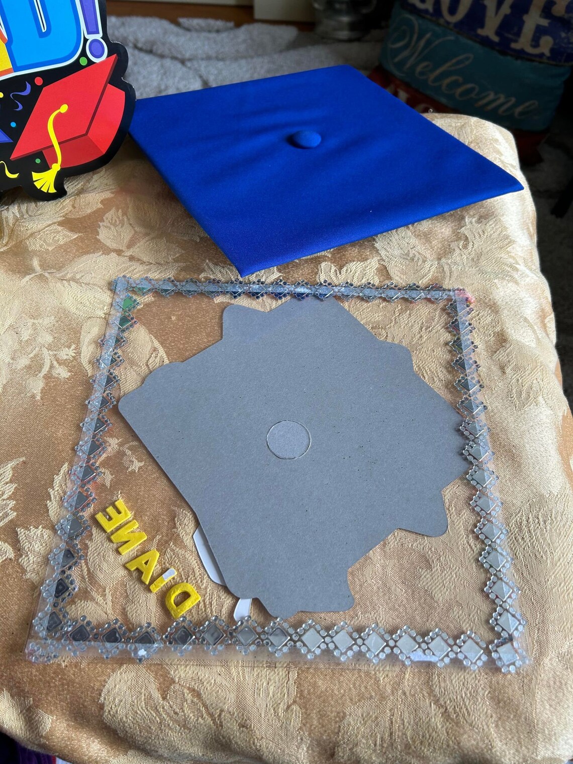 Personalized Kids Happy Graduation Cap Topper With Blings - Etsy