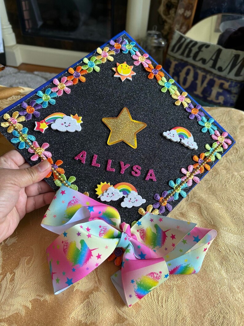 Personalized Unicorn Graduation Hat Cover Girls Unicorn - Etsy