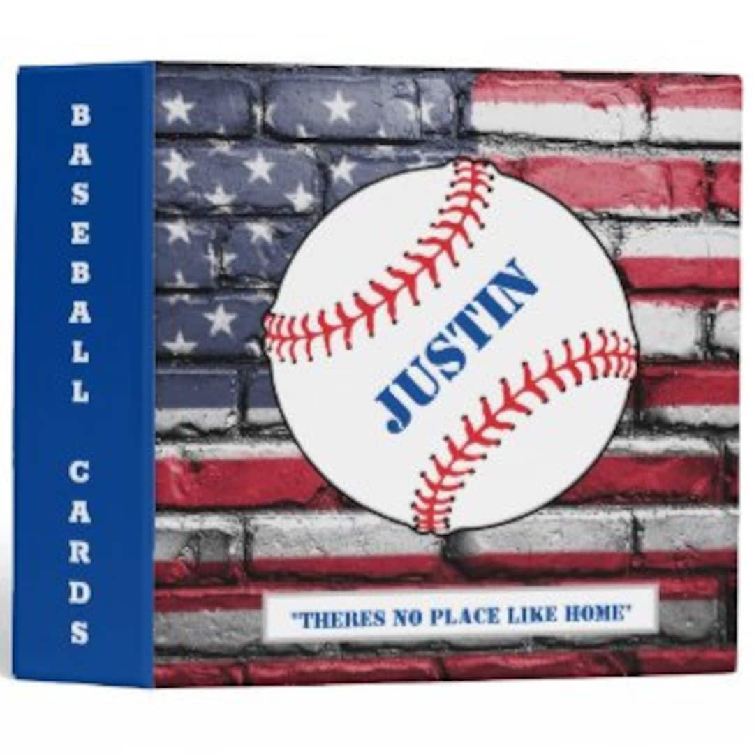 Personalized Baseball Trading Card Binder| Personalized Graduation Gift ...
