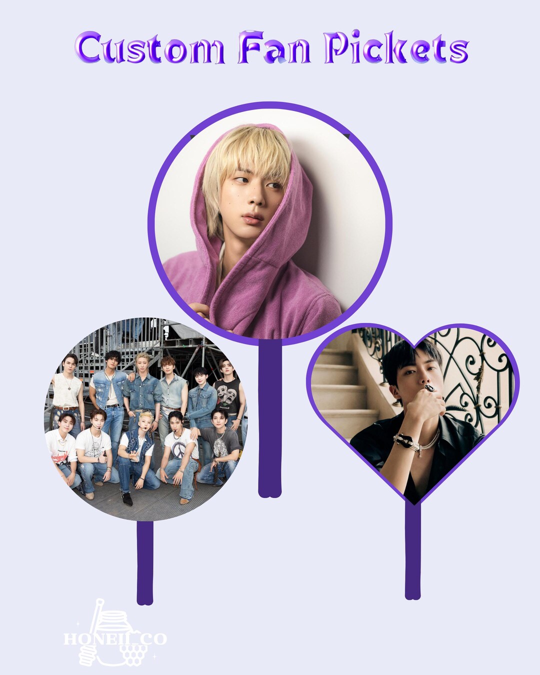 Custom Fan Picket| KPOP PICKET| Plastic Foil Stamping - Etsy