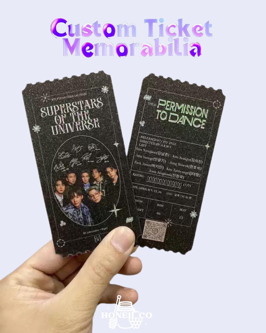Custom Ticket Memorabilia - Etsy