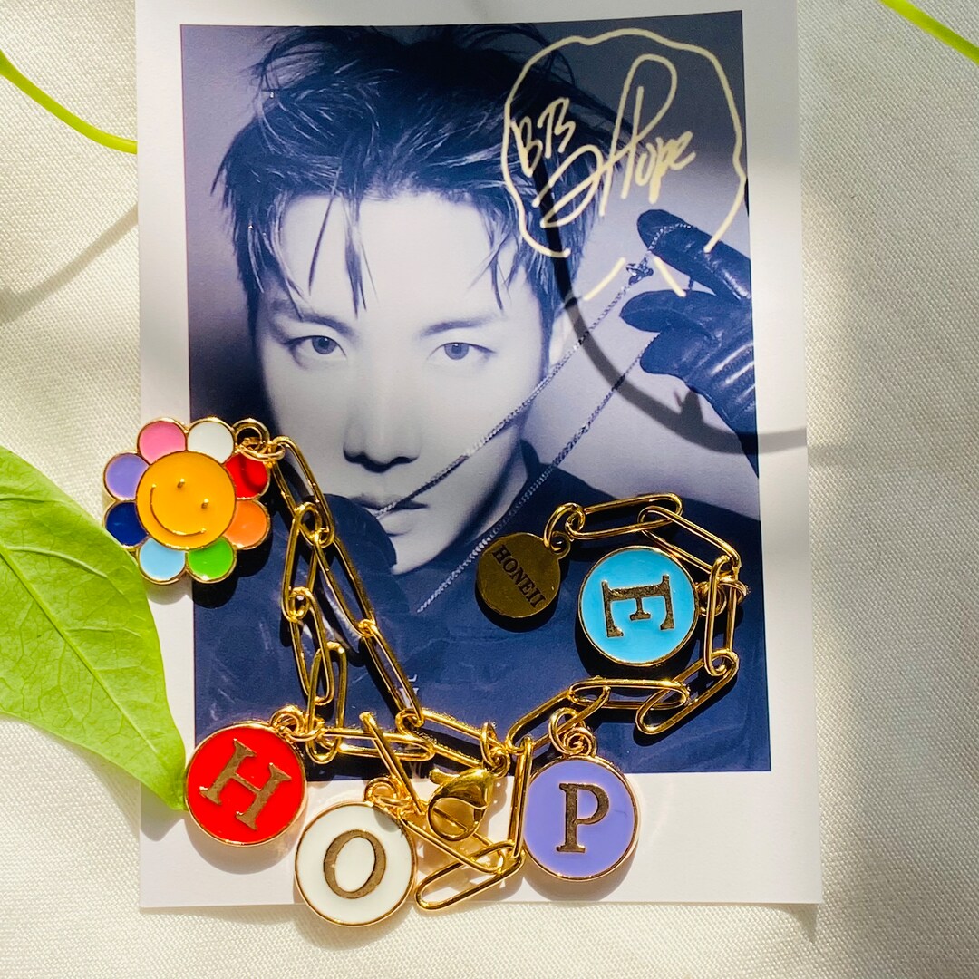 H.O.P.E Bracelet| Chainlink| Hopeworld|j-hope Inspired| Hobi-core| Bts ...