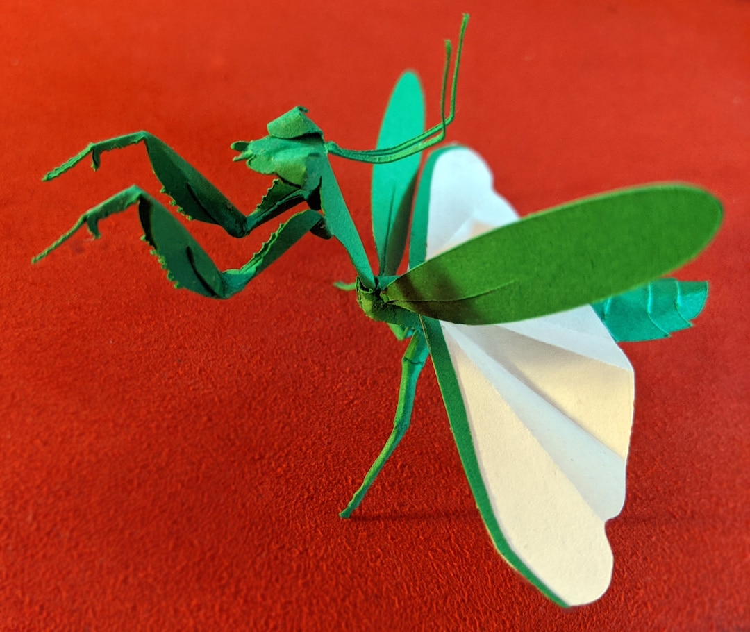 Praying Mantis DIY Digital, Papercraft, Cricut Cutting Machine Pattern ...