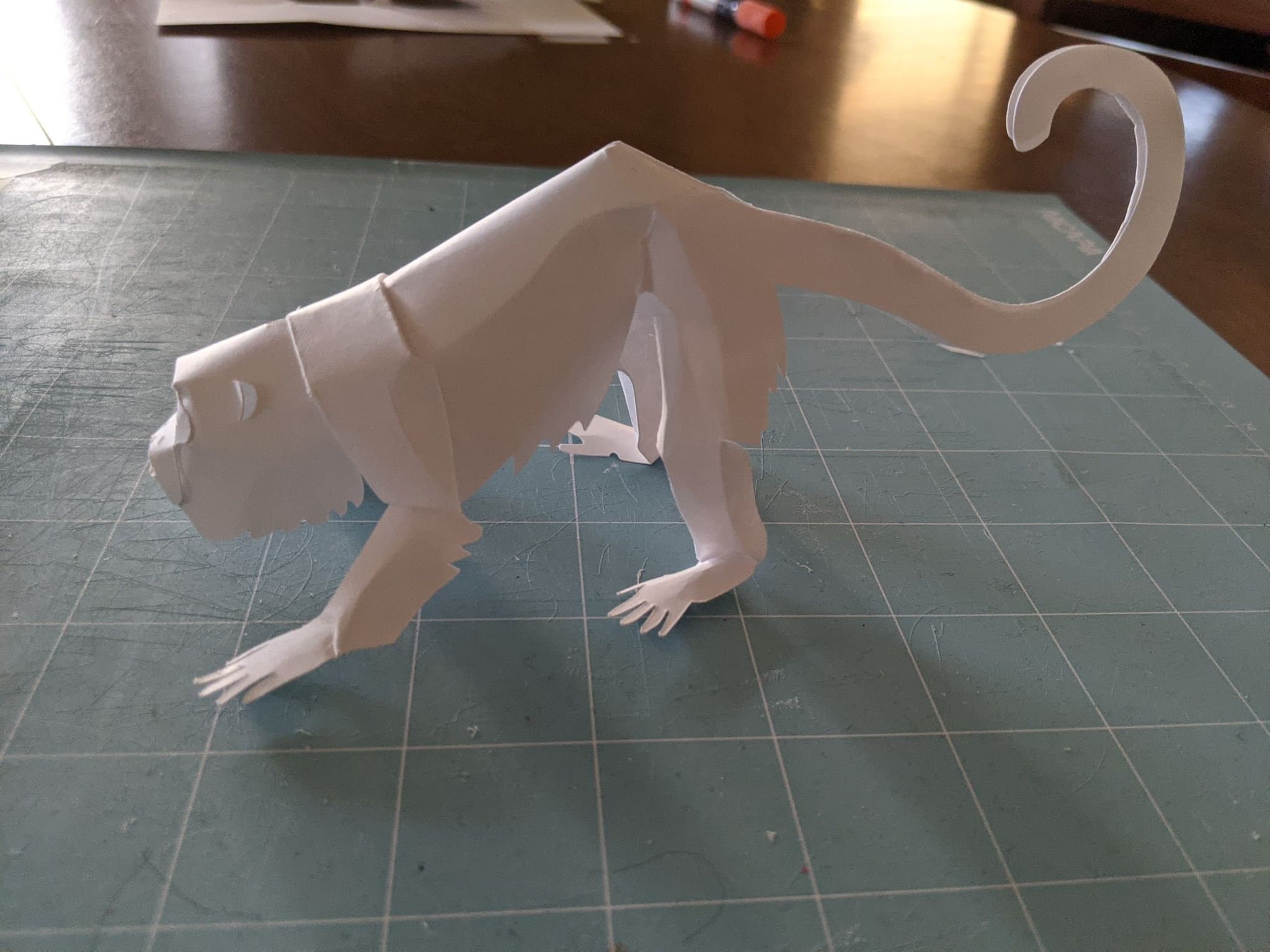 Howler Monkey DIY Papercraft Puzzle Cardstock Kit Unique Gift | Etsy