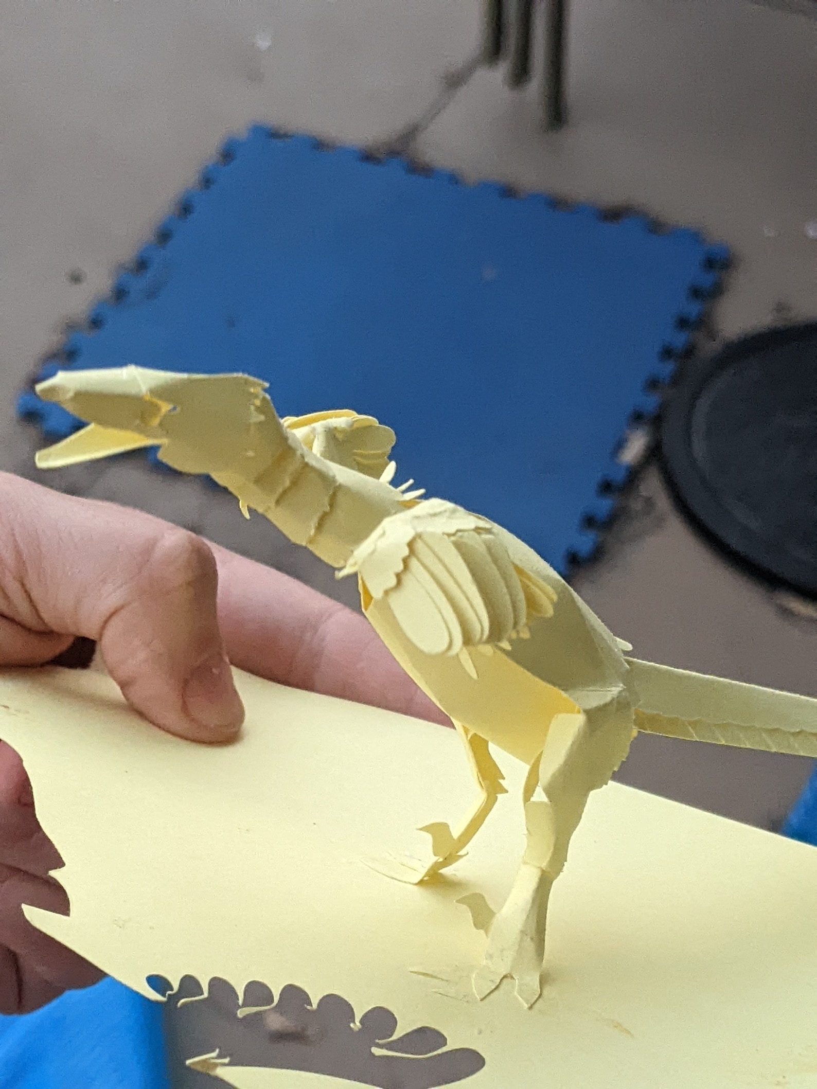 Velociraptor Dinosaur DIY Kit Papercraft Jurassic Animal With - Etsy Canada